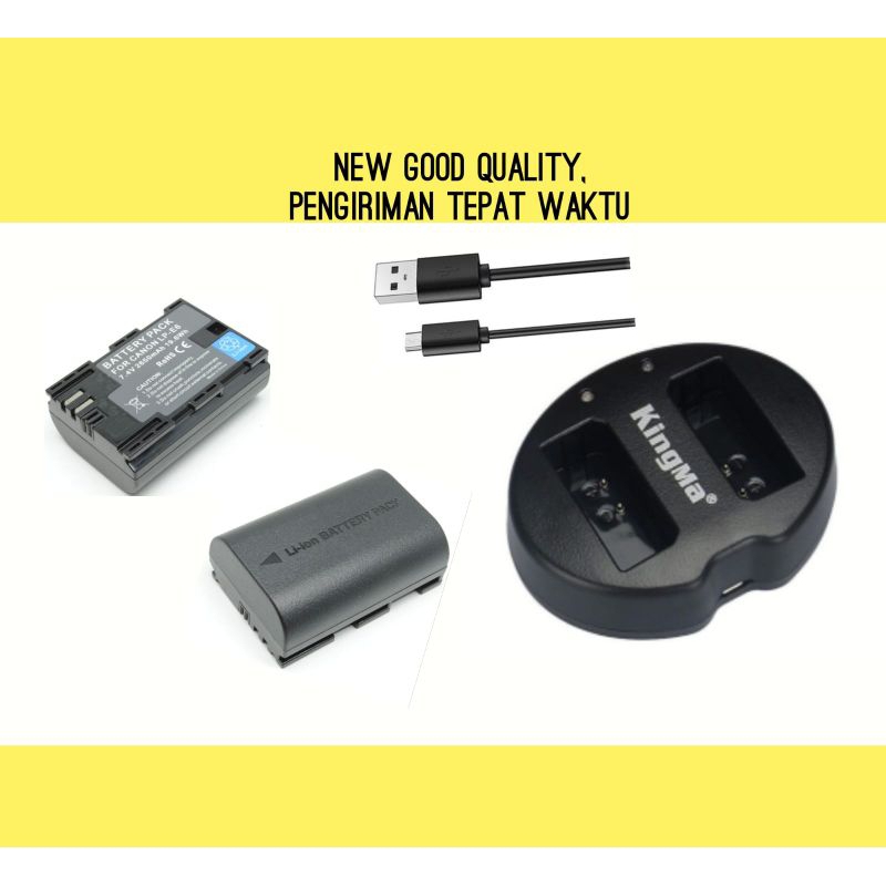 Jual Paket Charger Kingma & Baterai Canon 6D 7D 60D 70D 80D 5D Mark III - Battery Casan | Shopee ...
