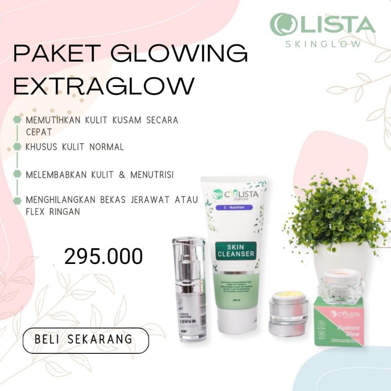 Jual Paket Glowing Extra Glow LiztaSkinGlow | Shopee Indonesia