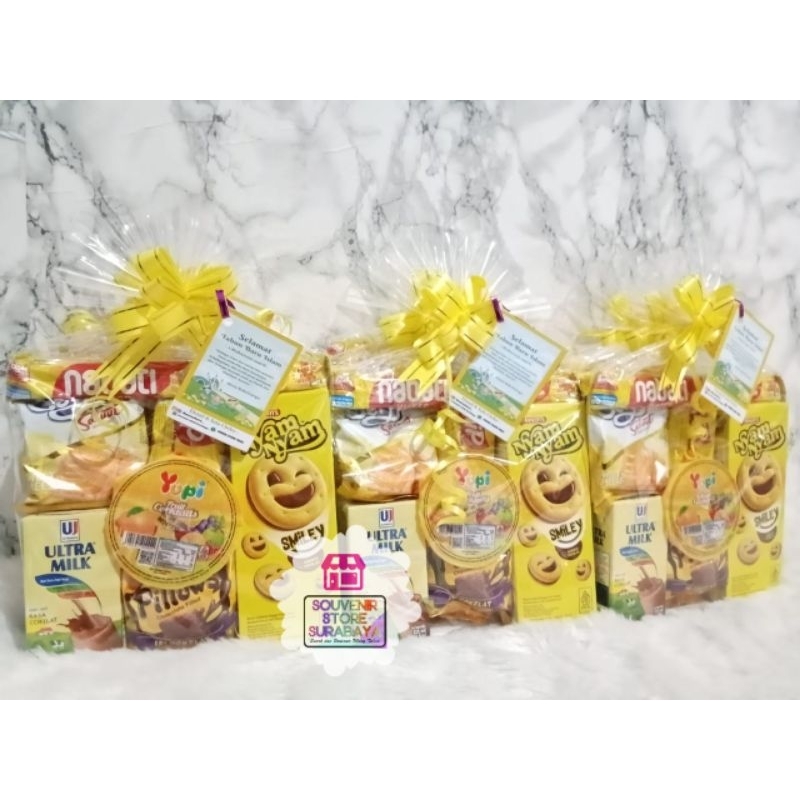 Jual Paket Snack Serba Kuning || Snack Nyam nyam Ultah anak || Hampers ...
