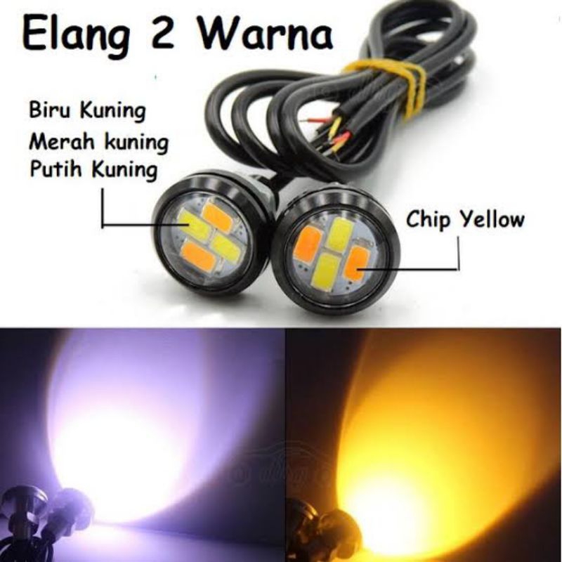 Jual Lampu Led Mata Elang 2 Warna | Shopee Indonesia