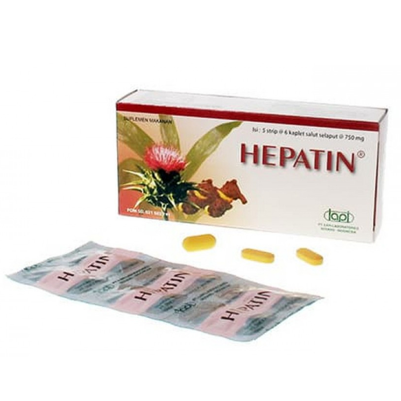 Jual HEPATIN Box 30 Tablet - Suplemen Untuk Kesehatan Liver ...