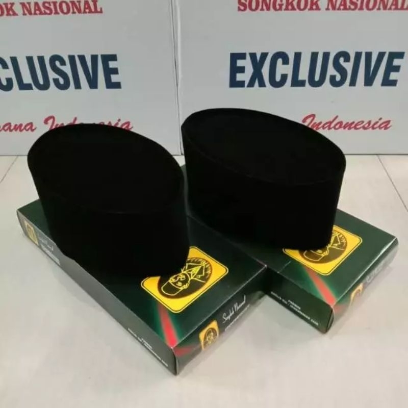 Jual TERMURAH & PREMIUM !!! PECI/SONGKOK/KOPIAH NASIONAL BERKUALITAS MOTIF HITAM POLOS UNTUK ...