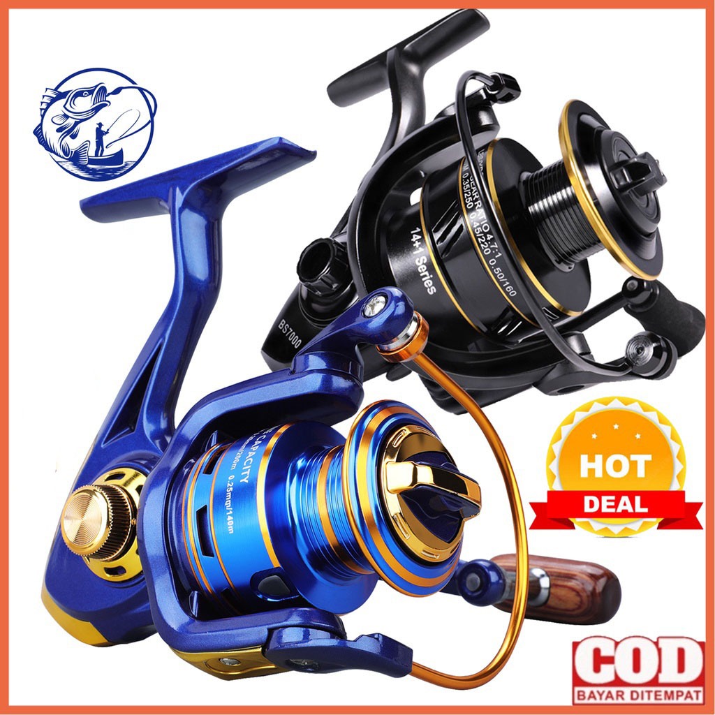 Jual Reel Pancing 12BB Rasio Gear 5.2: 1 Metal Fishing reel Max Drag ...