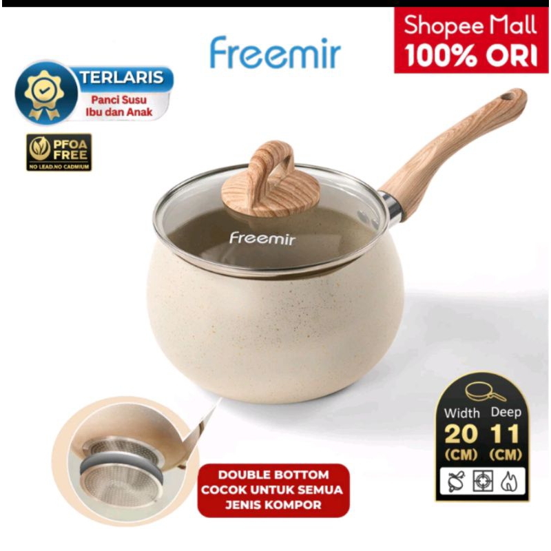 Jual READY!! Wajan Freemir Panci Rebus White Granit Pot Panci Susu ...