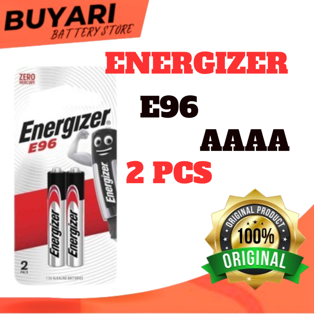 Jual TERLARIS! Baterai AAAA A4 E96 Energizer Alkaline Isi 2 PCS Batre ...