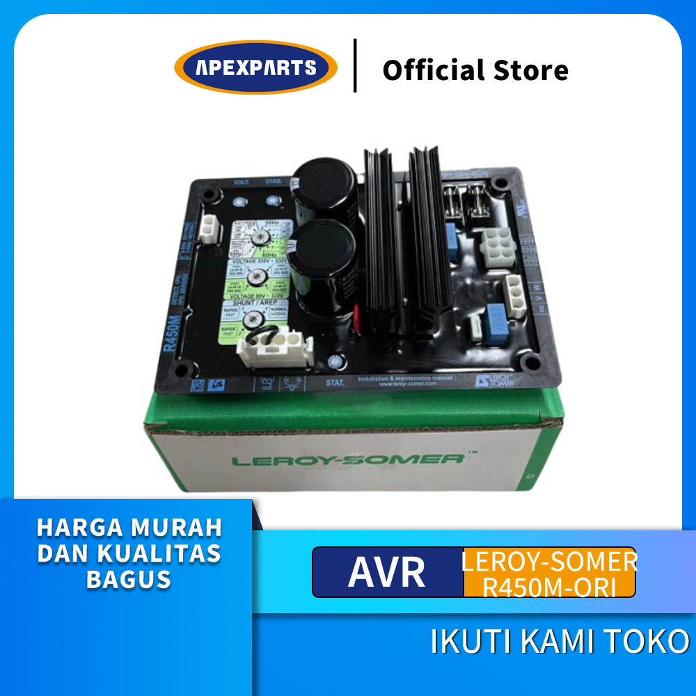 Jual AVR GENERATOR R450M GENUINE ORIGINAL LEROY SOMER R 450M AVR R450M ...