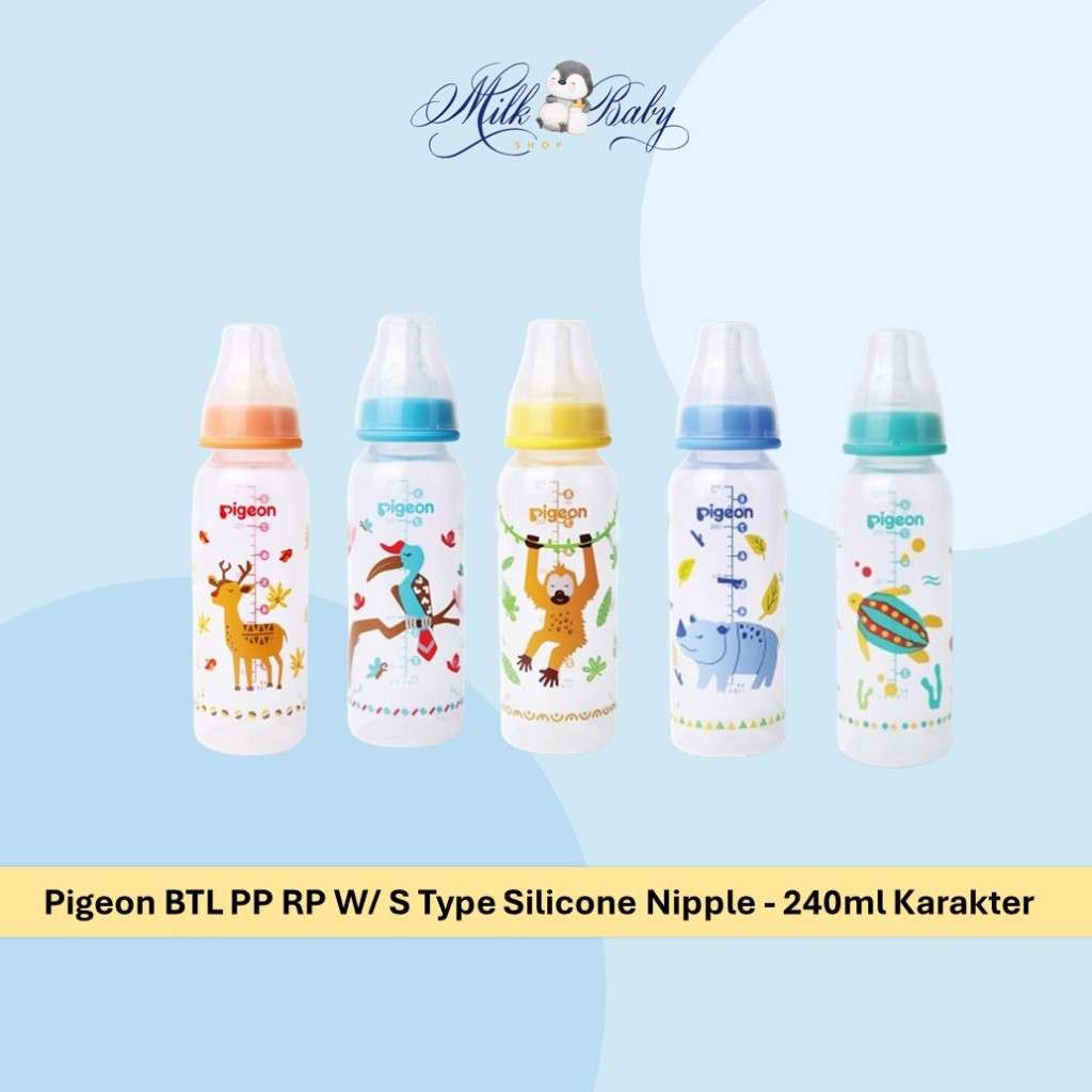 Jual Pigeon BTL PP RP W/S Type Silicone Nipple - 240ml Karakter ...