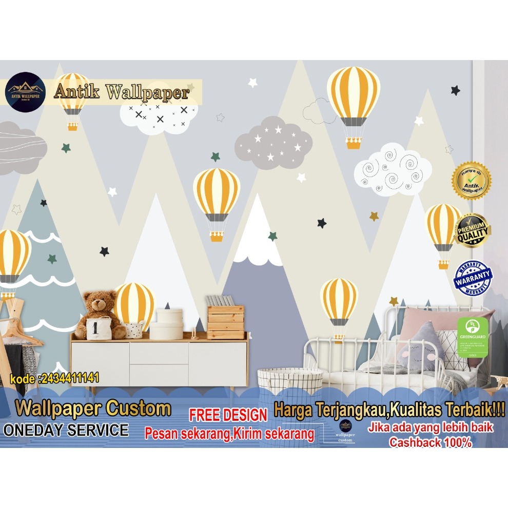 Jual Wallpaper Custom 3D Motif Animasi Kids - Wallpaper Dinding ...