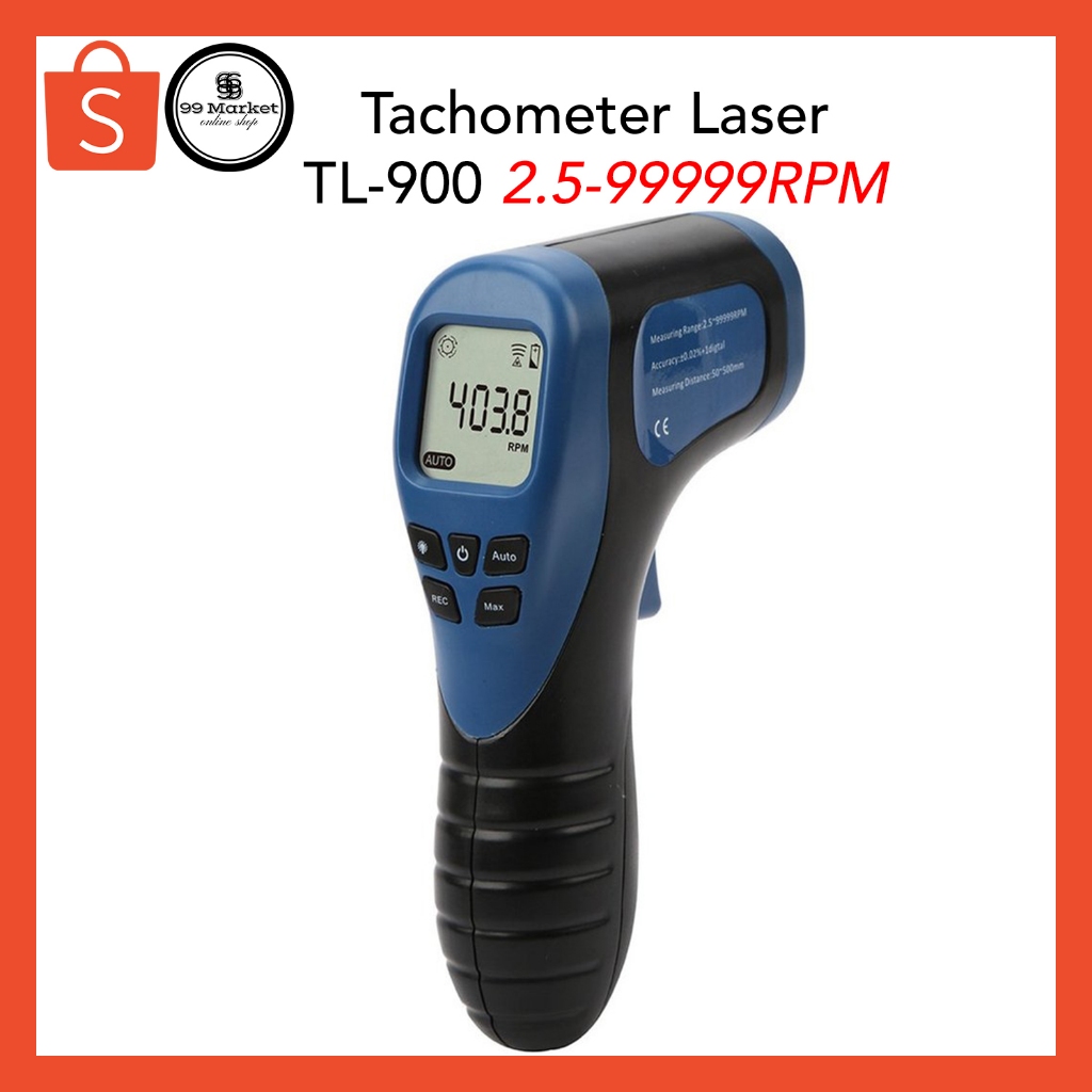 Jual Tachometer Laser TL-900 Digital Non-Contact 99999RPM Tacho RPM ...
