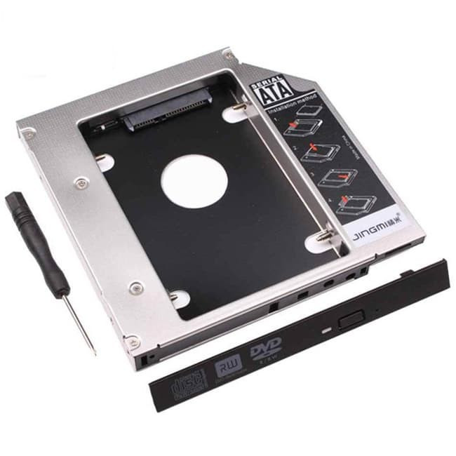 Jual SATA to SATA HDD Caddy CD DVD-ROM jadi tempat Harddisk SSD - Tebal ...
