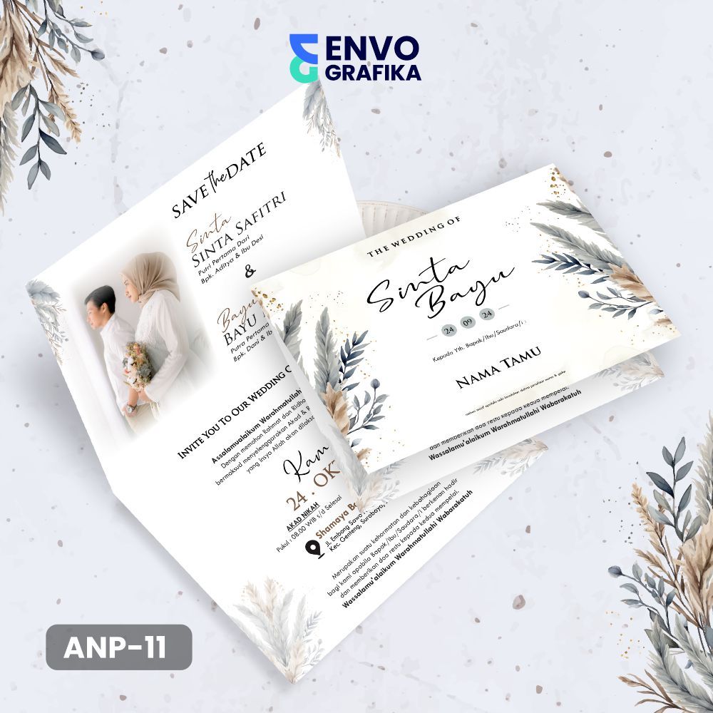 Jual UNDANGAN PERNIKAHAN ELEGANT CUSTOM | UNDANGAN PERNIKAHAN AESTHETIC ...