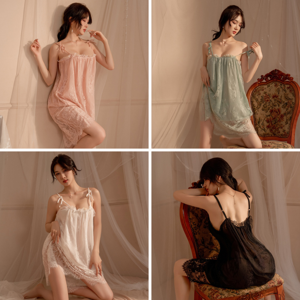 Jual LS001 Baju Tidur Sexy Lingerie G String Renda Wanita Setelan Skinny Slim | Shopee Indonesia