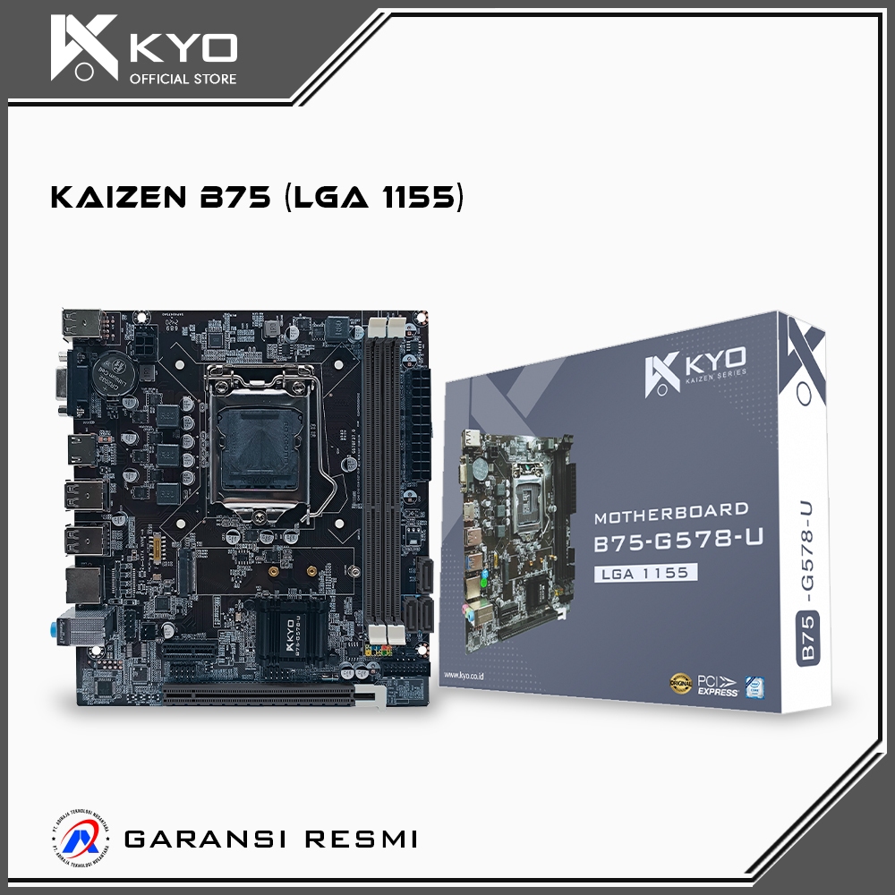 Jual KYO Kaizen Motherboard B75 M.2 nvme LGA1155 ddr3 B75 Mobo B75 | Shopee Indonesia