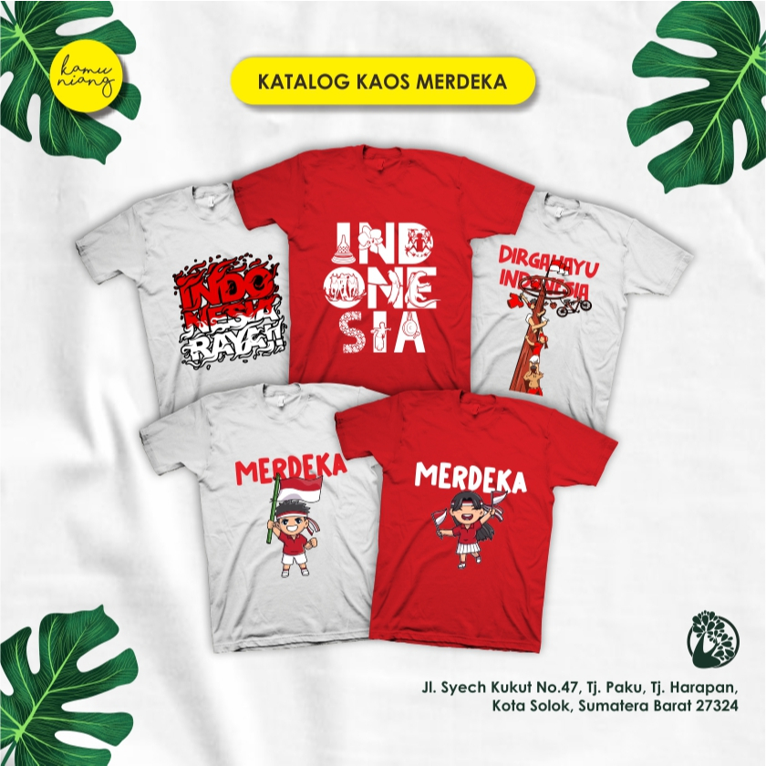Jual KAMUNIANG - KAOS MERDEKA ANAK 17 AGUSTUS DIRGAHAYU INDONESIA ...