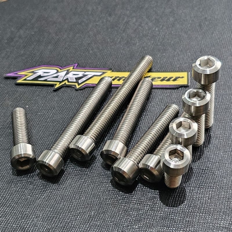 Jual baut L M10 stainless / BAUT 14 DRAT HALUS baut segitiga ninja r stainless baut bubut custom ...