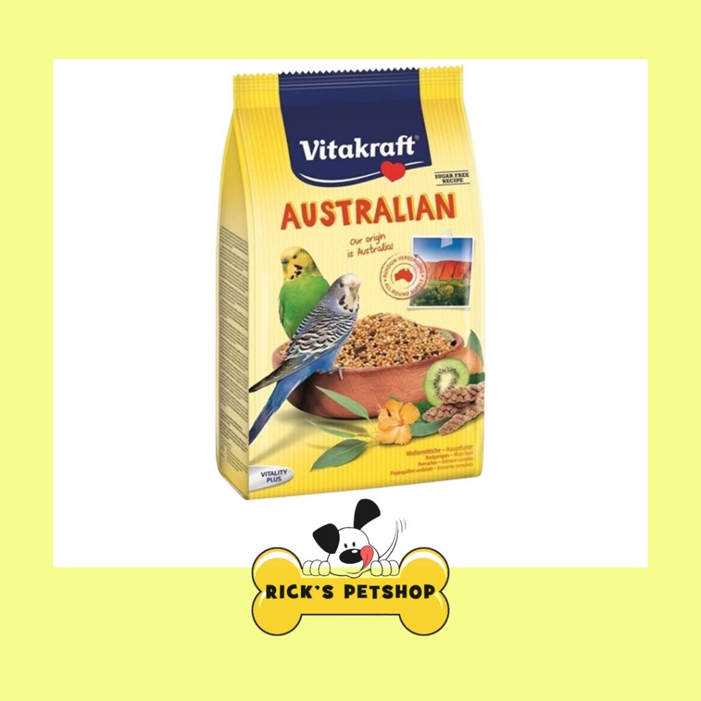 Jual Vitakraft Australian Budgie Makanan Burung Parakeet Parkit ...