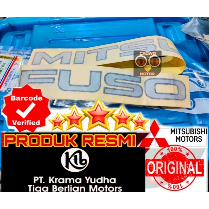 Jual Stiker Grill Tulisan Huruf Mitsubishi FUSO Sticker Grill Tulisan ...
