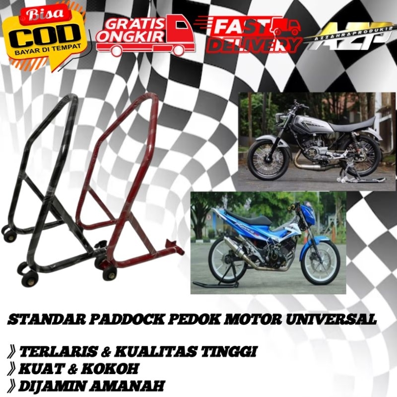 Jual STANDAR PADDOCK MOTOR UNIVERSAL MOTOR BEBEK SATRIA F1ZR SUPRA X ...