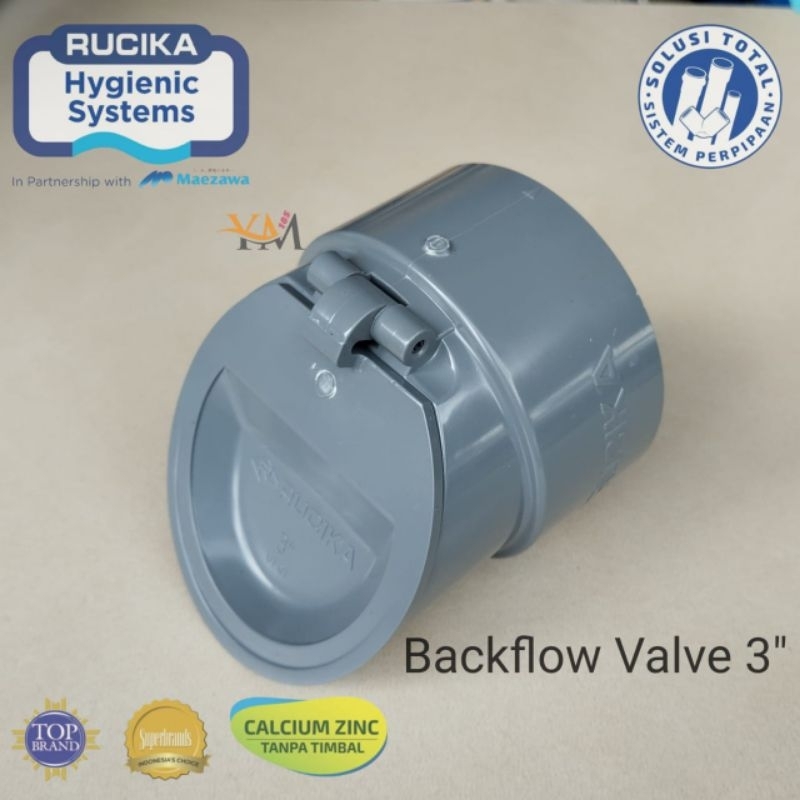 Jual BACKFLOW VALVE PVC RUCIKA 3 INCH | Shopee Indonesia