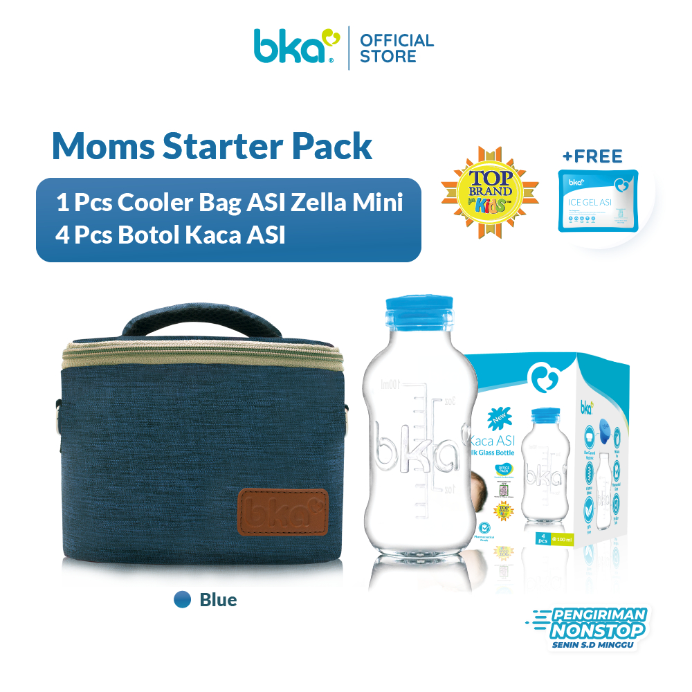 Jual [HARGA SPECIAL PO] Bundle Cooler Bag Zella Mini & Botol Kaca ASI ...