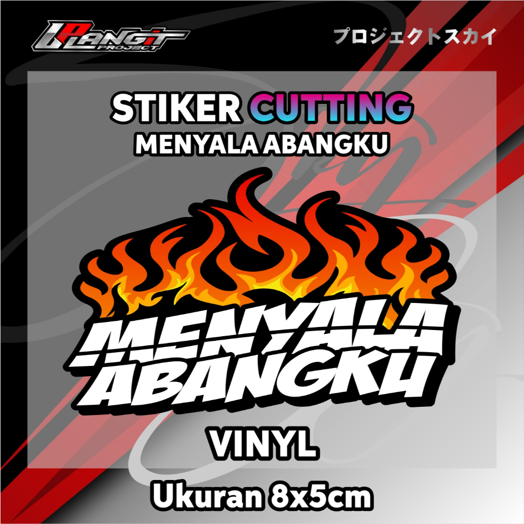 Jual STIKER MENYALA ABANGKU 8cm | Shopee Indonesia