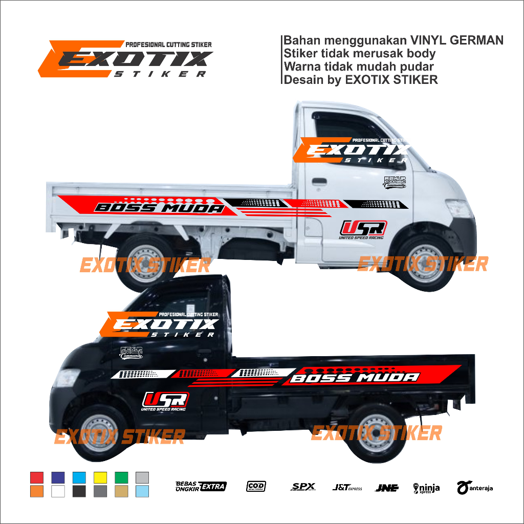 Jual Stiker cutting mobil pick up granmax apv stiker list pickup apv ...