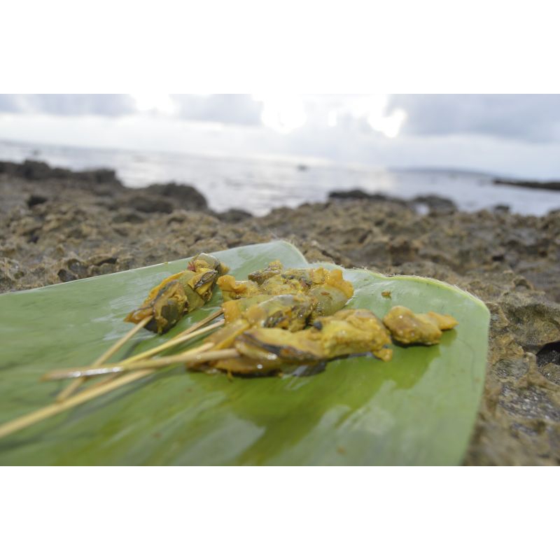 Jual sate toe / sate kerang air tawar frozen siap santap 10 tusuk ...