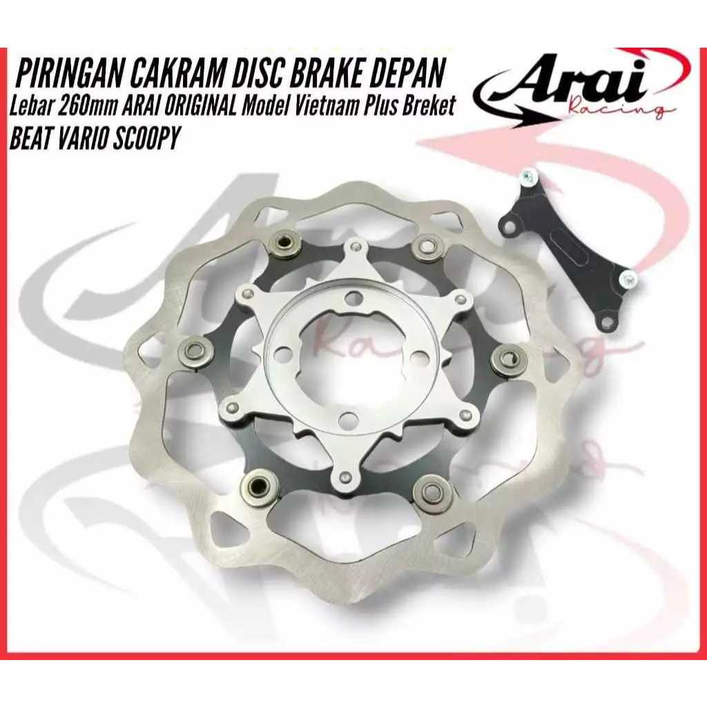 Jual PIRINGAN DISC BRAKE CAKRAM DEPAN ARAI MODEL GALFER VIETNAM LEBAR ...