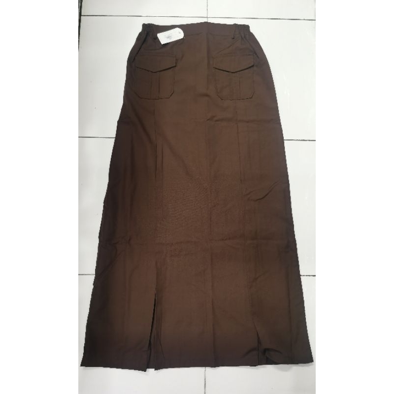 Jual Seragam sekolah Woffi Rok span panjang Pramuka smp karet | Shopee Indonesia