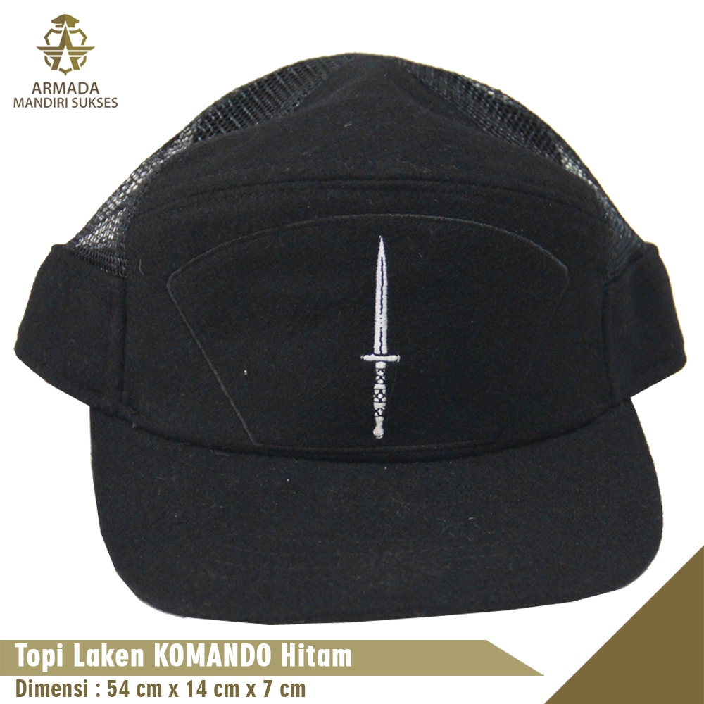 Jual Topi Laken Komando | Kopassus Hitam | Shopee Indonesia