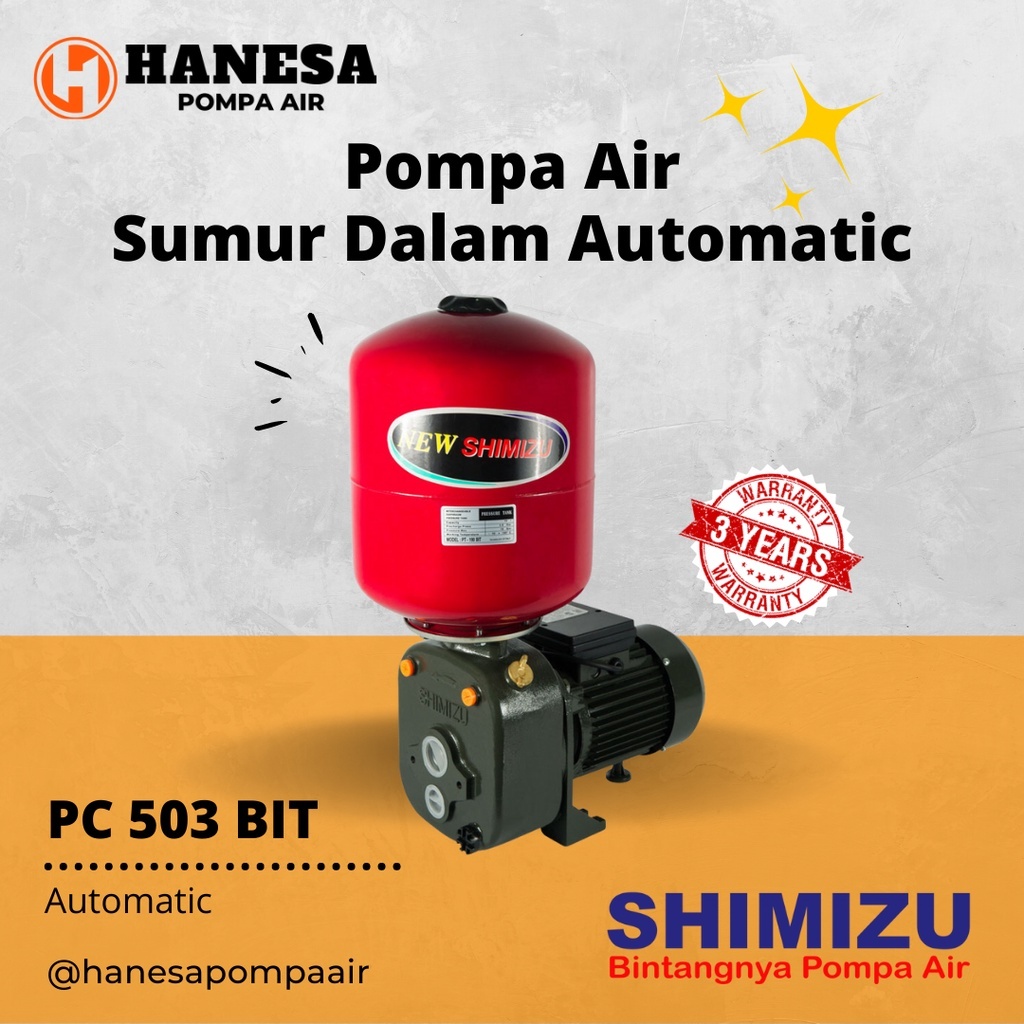Jual Shimizu PC 503 BIT Pompa Air Sumur Dalam Otomatis | Shopee Indonesia