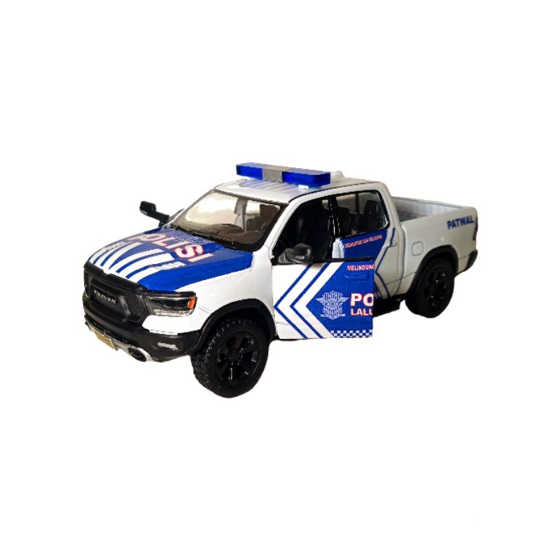 Jual DIECAST SKALA 1:32 KINSMART DOUBLE CABIN CUSTOM MOBIL POLISI ...
