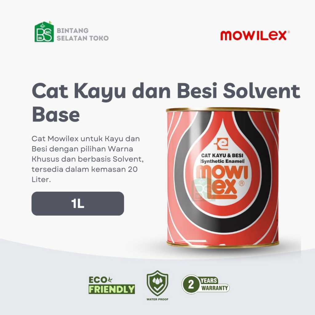 Jual CAT KAYU DAN BESI MOWILEX / Solvent Base / ISI 1 LITER | Shopee ...