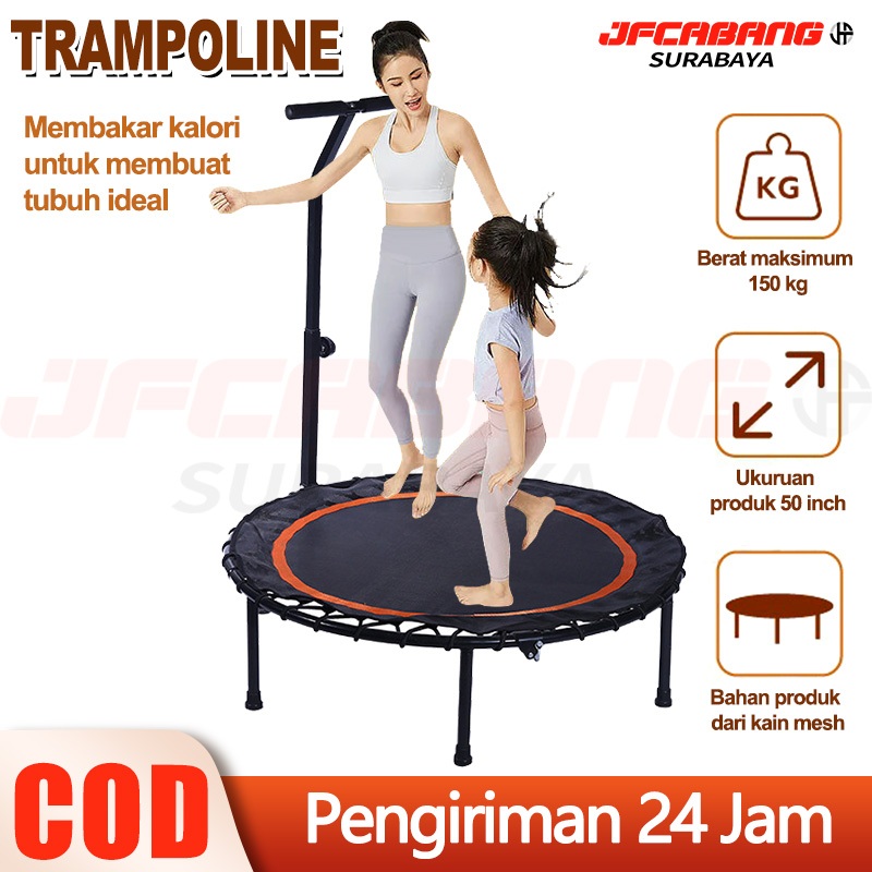 Jual Sport Trampoline Dewasa Alat Olahraga Lompat 50 INCH (Handle) | Shopee Indonesia