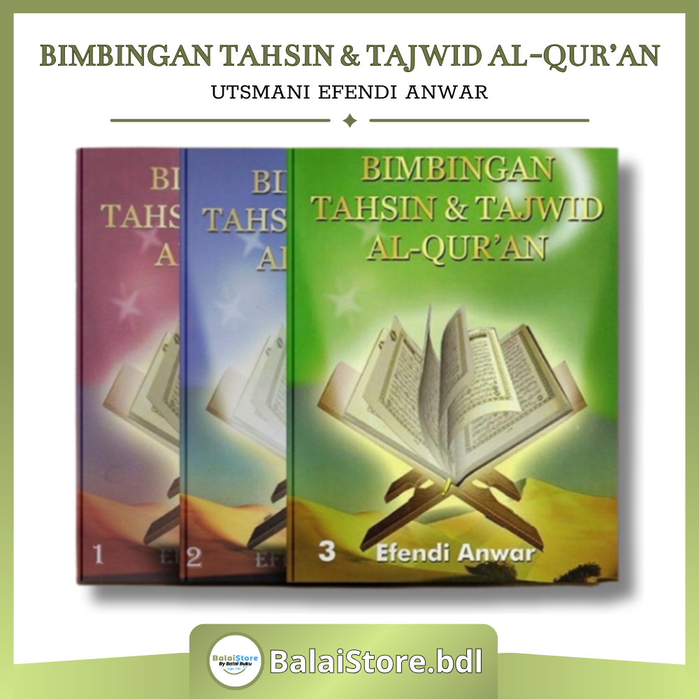 Jual Bimbingan Tahsin dan Tajwid Al Quran utsmani Jilid 1 2 3 Efendi ...