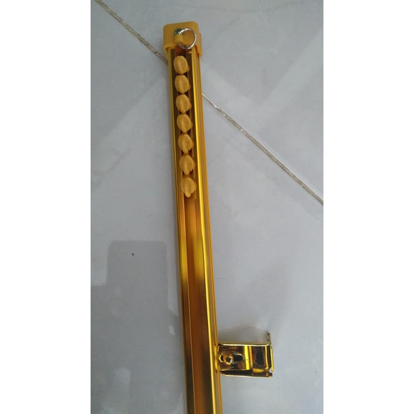 Jual Rel Tiang Batang Besi Gorden Rel Deluxe Kotak 250cm | Shopee Indonesia