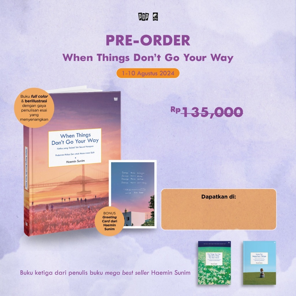 Jual Buku Pengembangan Diri - When Things Don't Go Your Way - Haemin Sunim - Kepustakaan Populer ...