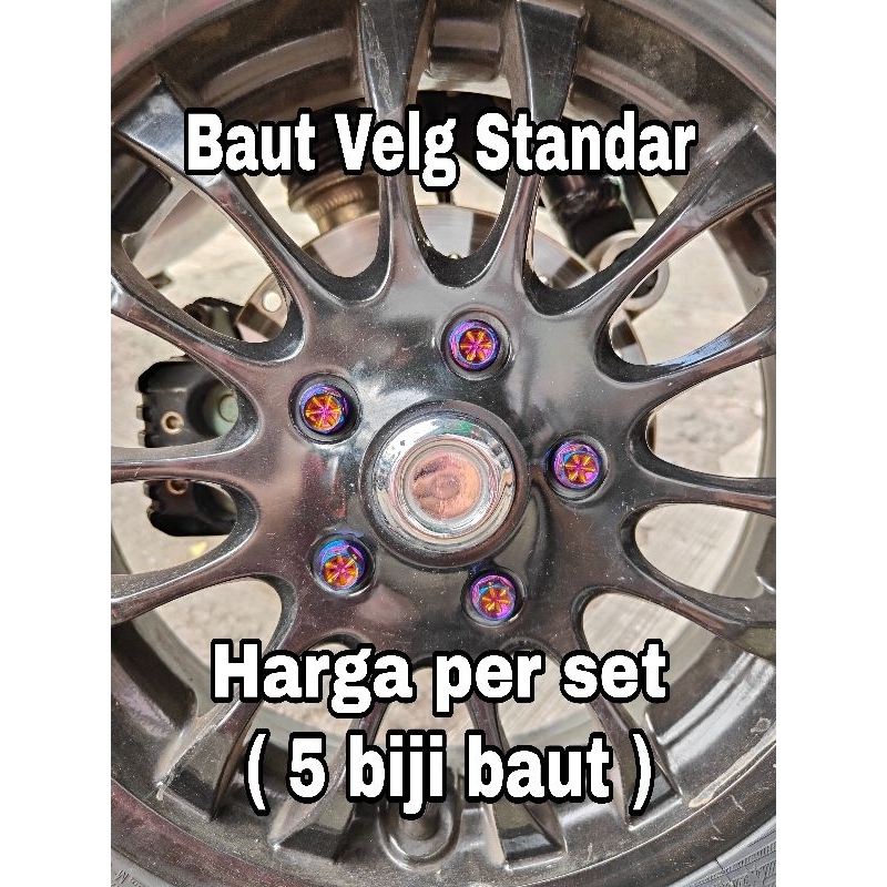Jual BAUT VELG DEPAN STANDAR [ UKURAN BAUTNYA UNTUK VELG YANG TIDAK ...