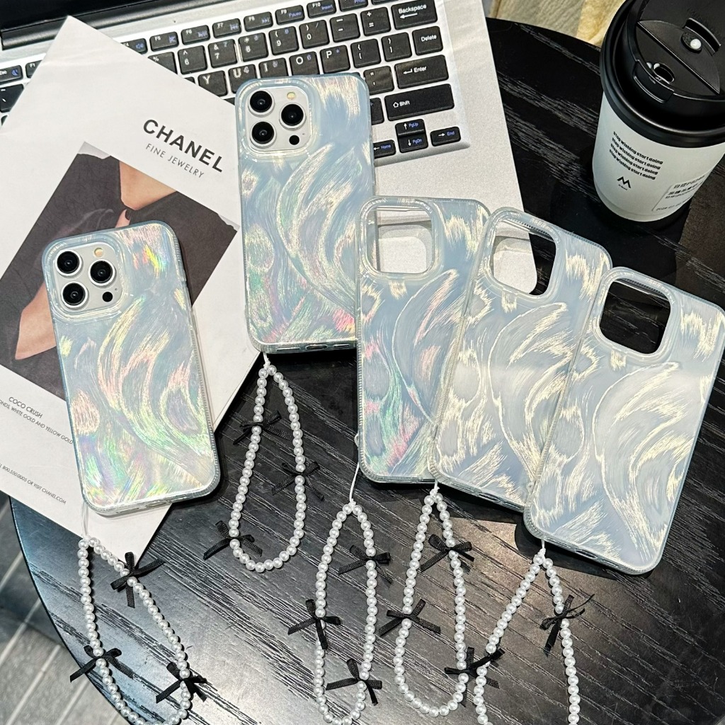 Jual GC157 CLARITY Swirl Hologram Case Silver Textured With Charm - Hardcase/ Casing FOR XIAOMI ...