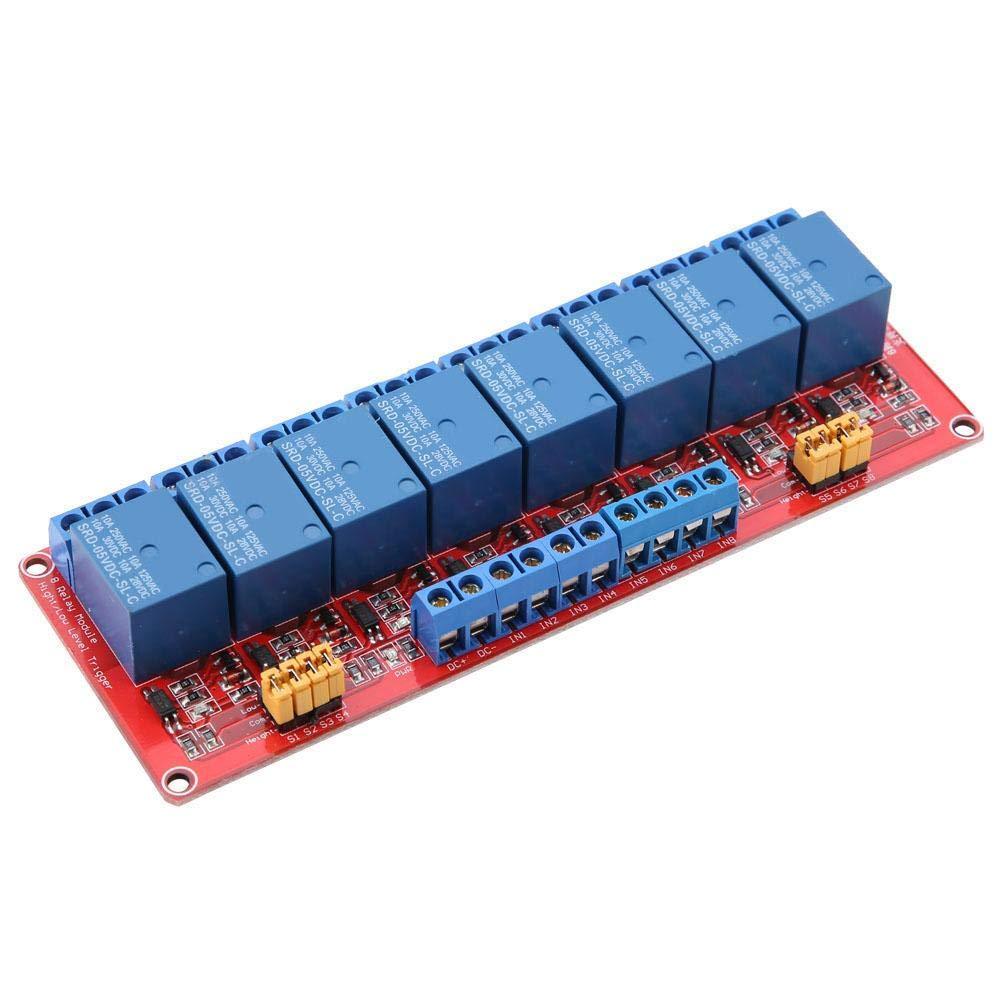 Jual Relay Module 8 Channel 5V Suport High / Low Level Trigger RED ...