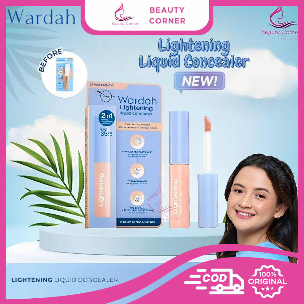 Jual Wardah Lightening Liquid Concealer SPF 35 PA+++ | Shopee Indonesia