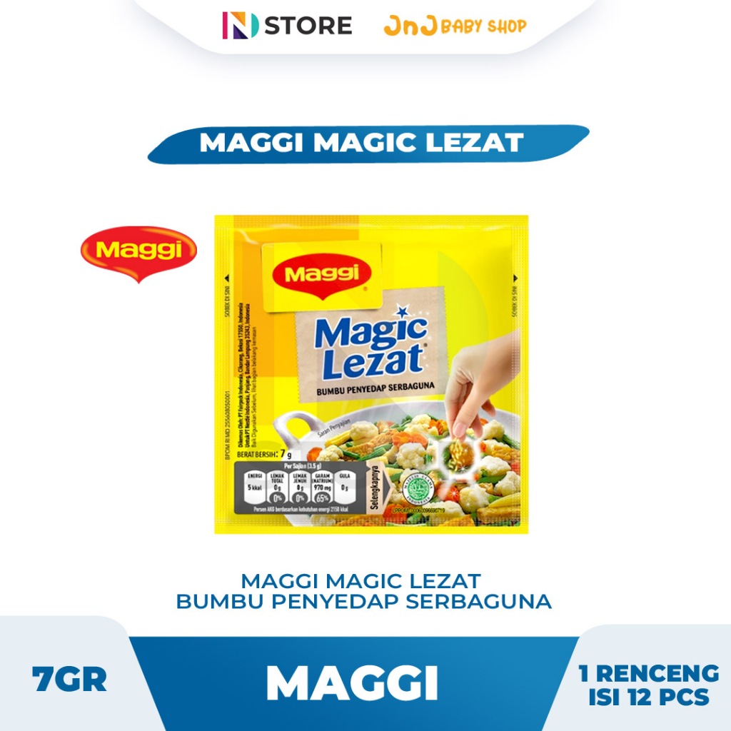 Jual Maggi Magic Lezat Bumbu Serbaguna Kemasan 7g 1 Renceng isi 12 PCS ...