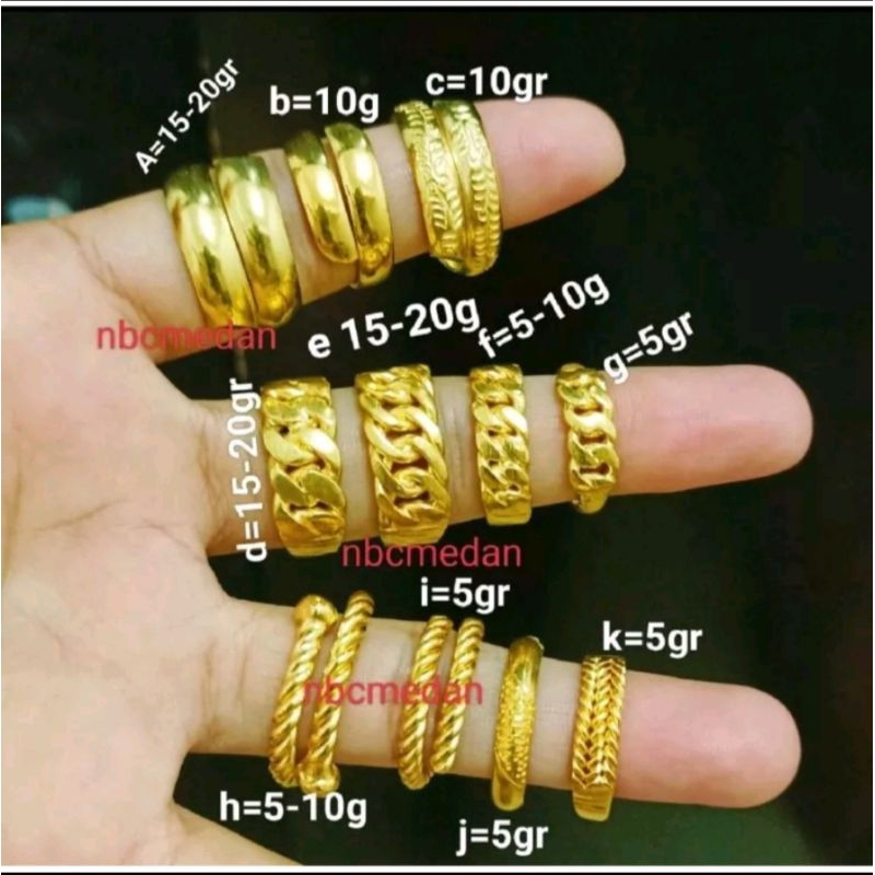 Jual Cincin golden belah rotan, selisih, pasir, cocang | Shopee Indonesia