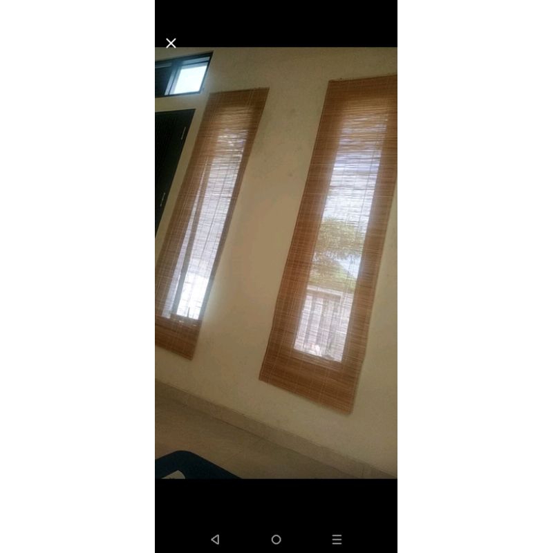 Jual Krey bambu Gulung / Tirai Jendela Ukuran Anyaman Lidi Bambu / Krei ...