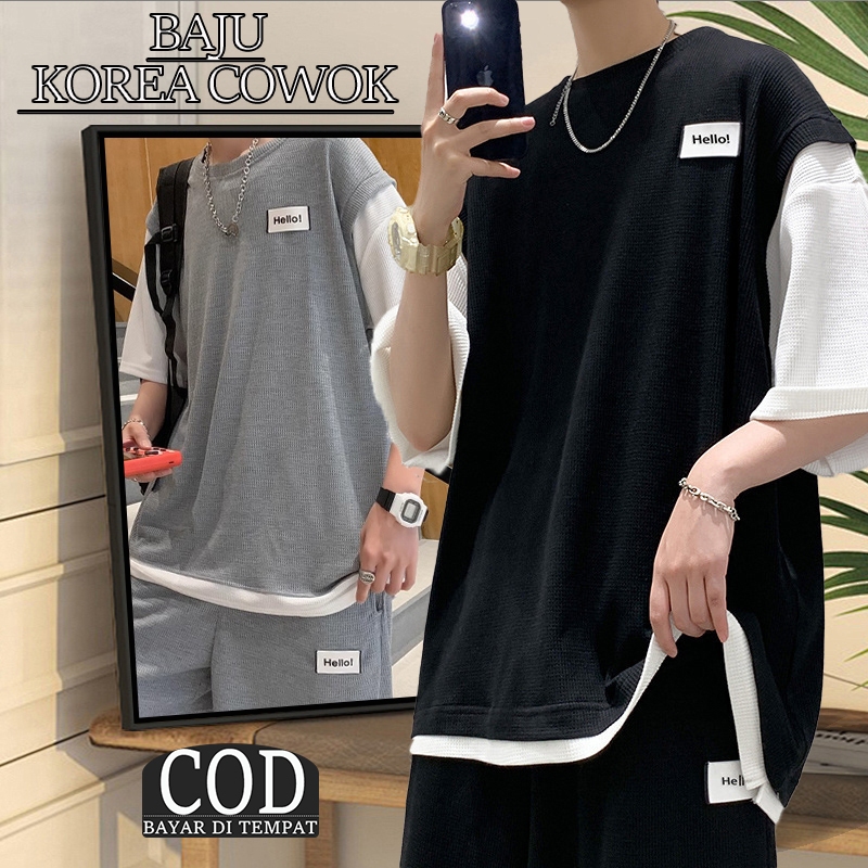 Jual Baju Satu Set Pria Baju Setelan Korea Baju 1 Set Korean Style Baju ...