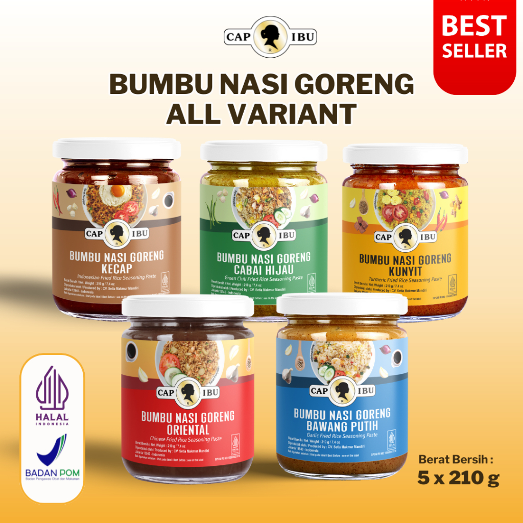 Jual Cap Ibu Paket Bumbu Nasi Goreng All Variants Bawang Putih Cabai ...