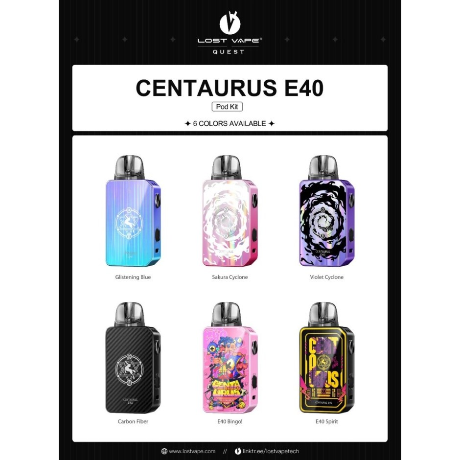 Jual CENTAURUS E40 40W 1400MAH AUTHENTIC NEW VERSION | Shopee Indonesia