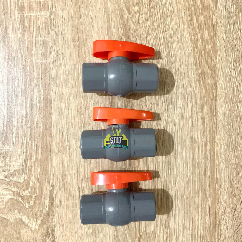 Jual Stop Kran / Ball Valve / Stop Kran Air PVC 1/2” Inch - HKV | Shopee Indonesia