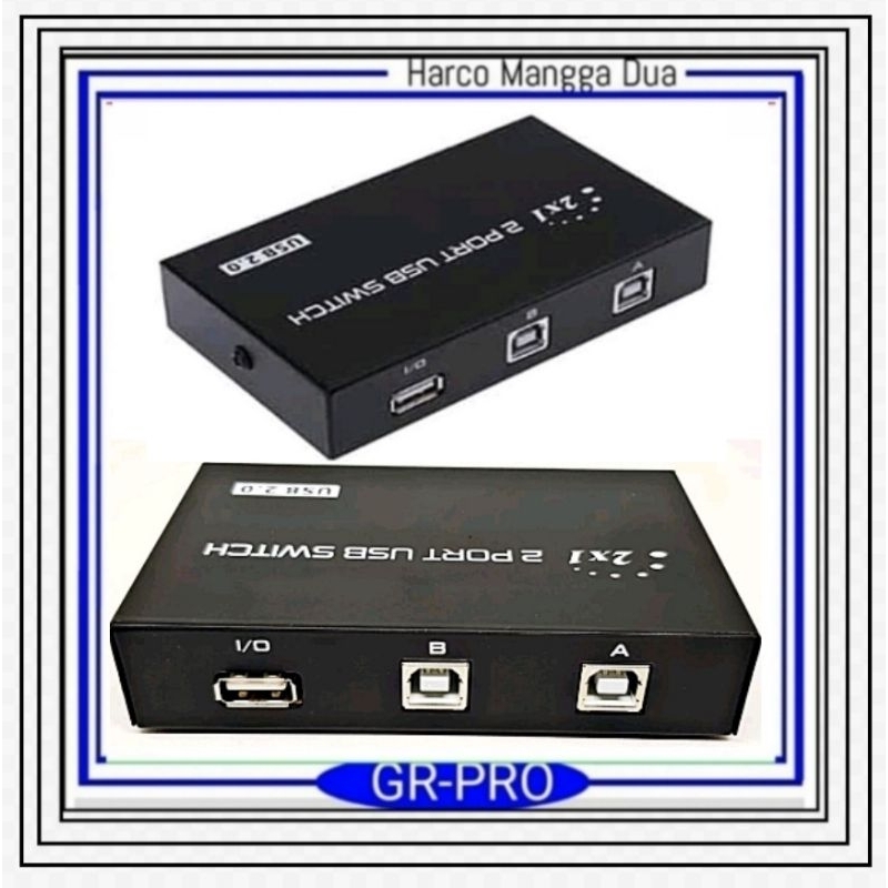 Jual manual switch printer USB 2 port | Shopee Indonesia