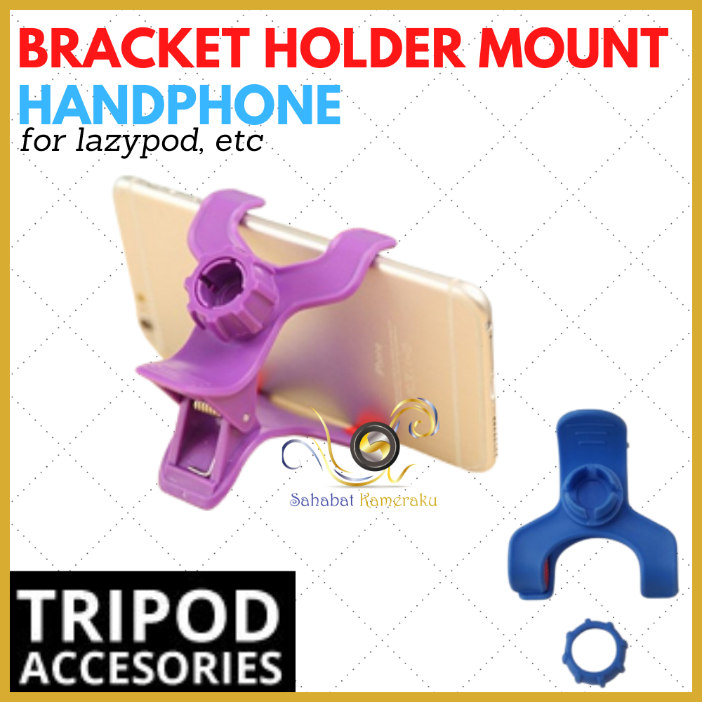 Jual Universal cell phone HP Clip Bracket holder jepit untuk Lazypod ...
